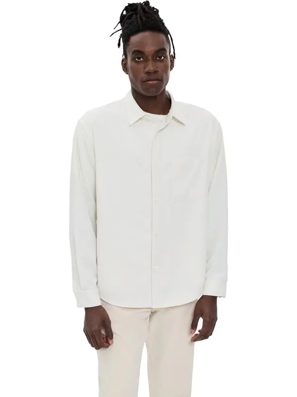 FRAME Textured Shirt - White Sand