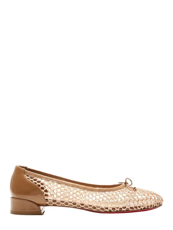 CHRISTIAN LOUBOUTIN Sweetie Jane Ballet Flats - Tan