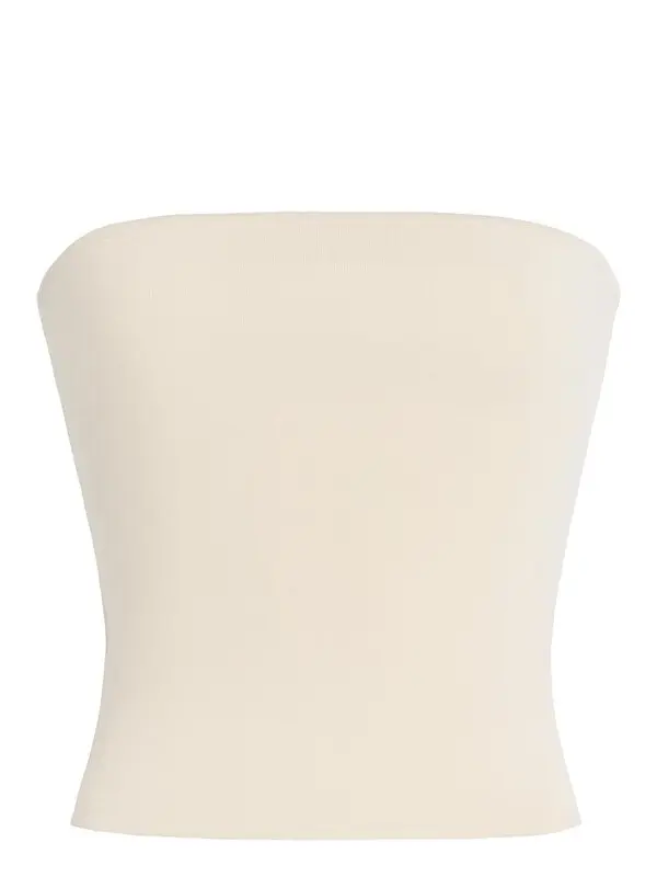 Matteau Strapless Knit Top - Ivory