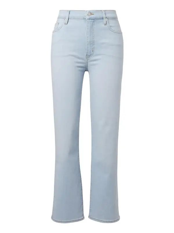 FRAME Le Sleek High-rise Straight Jeans - Blue