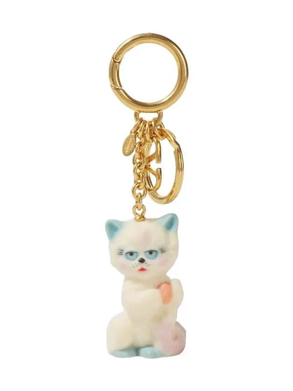 Valentino Garavani Le Chat De La Maison Keychain - Multicoloured
