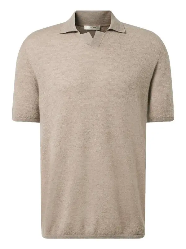 THE ROW Isao Cashmere Polo Shirt - Beige