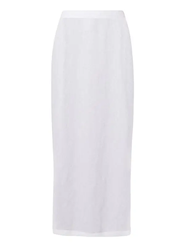 Wardrobe.NYC - Sheer Lace Midi Skirt