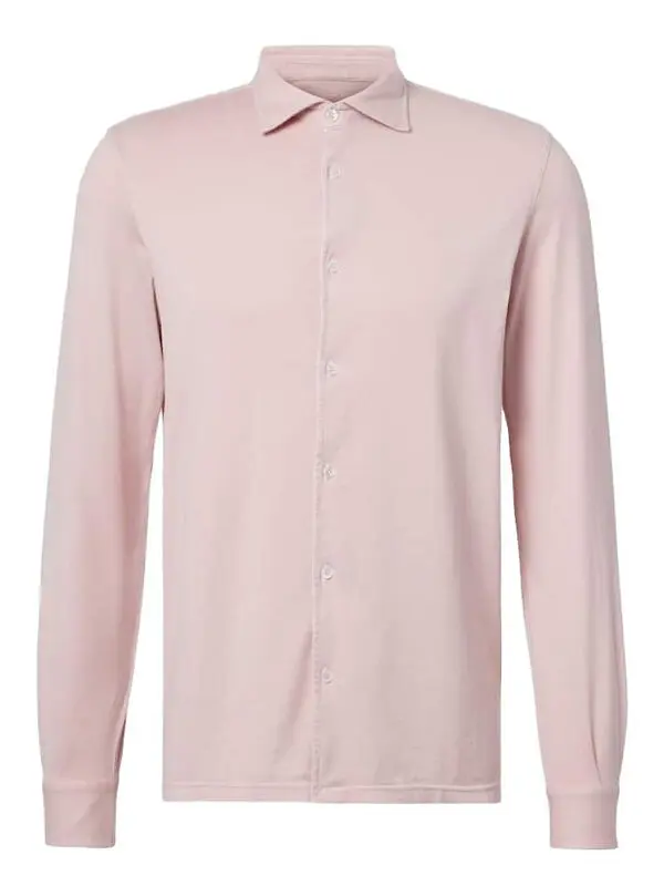 Fedeli Jason Cotton Jersey Shirt - Pink