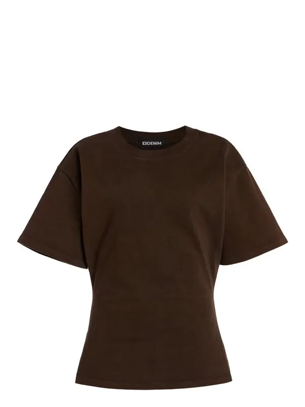 EB DENIM Eero Cotton T-shirt - Brown