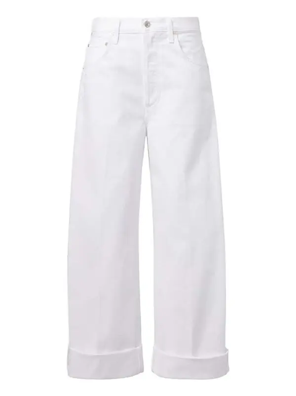 Citizens Of Humanity Ayla High-rise Wide-leg Jeans - White