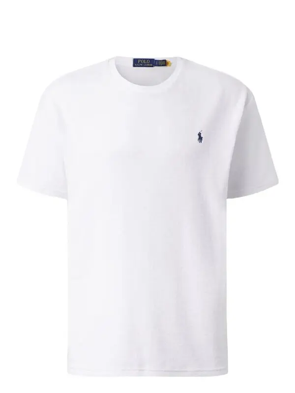 Polo Ralph Lauren Logo Cotton-blend Jersey T-shirt - White