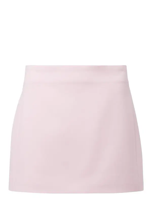 Wardrobe.NYC Virgin Wool Mini Skirt - Pink