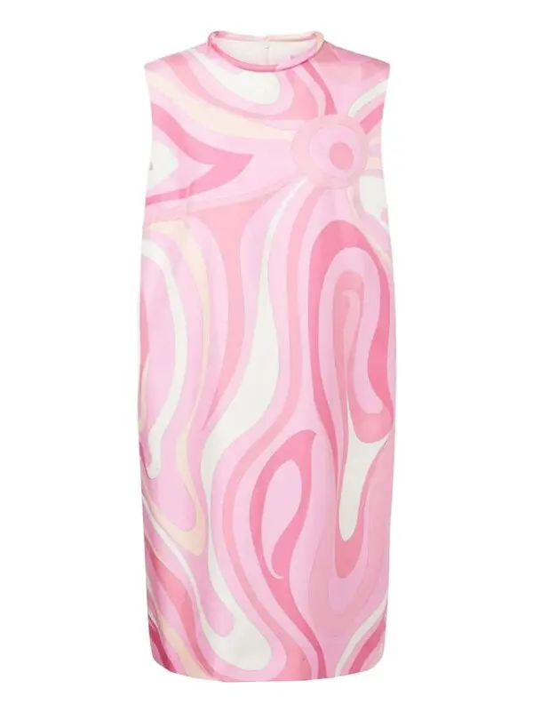 Emilio Pucci Marmo Silk Minidress - Multicoloured