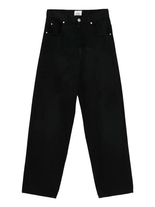 Isabel Marant Jenny Straight-leg Jeans - Black