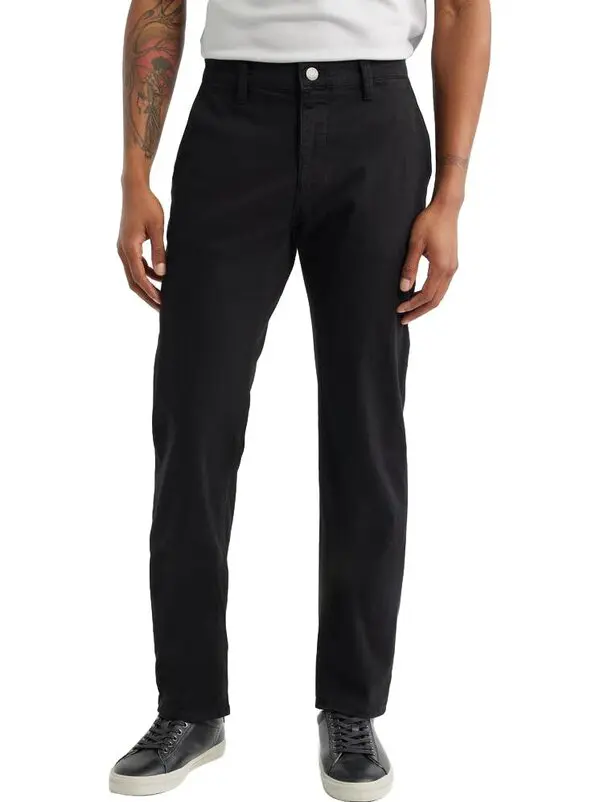 MAVI Milton Slim Straight Leg Chinos - Black Casual Twill