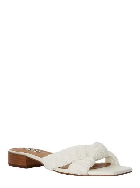 Dune London Laize Block Heel Sandal - White