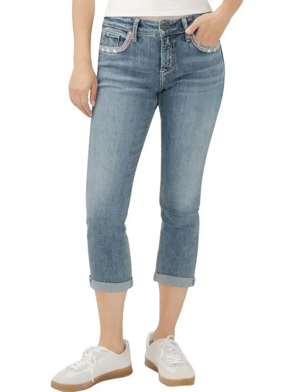 SILVER JEANS CO. Elyse Capri Jeans - Freedom
