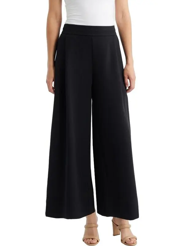 Wit & Wisdom Ultra Skyrise Wide Leg Pants - Black