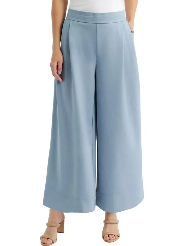 Wit & Wisdom Ultra Skyrise Wide Leg Pants - Light Blue