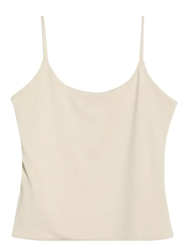 Halogen Compression Crop Camisole - Flax Taupe