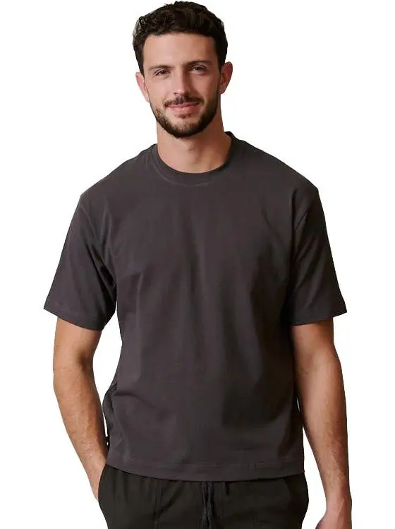 LEISURE LAB Coastal Tee - Charcoal