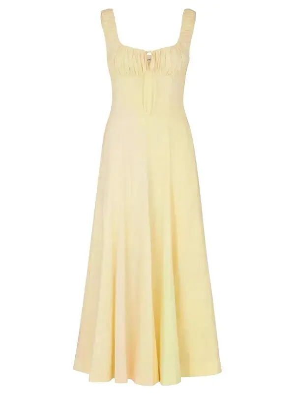NICHOLAS Dina Midi Dress - Yellow