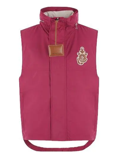 Moncler Oversized Sleeveless Down Jacket - Medium Red