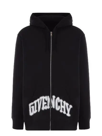 Givenchy Cotton Jersey Hoodie - Black
