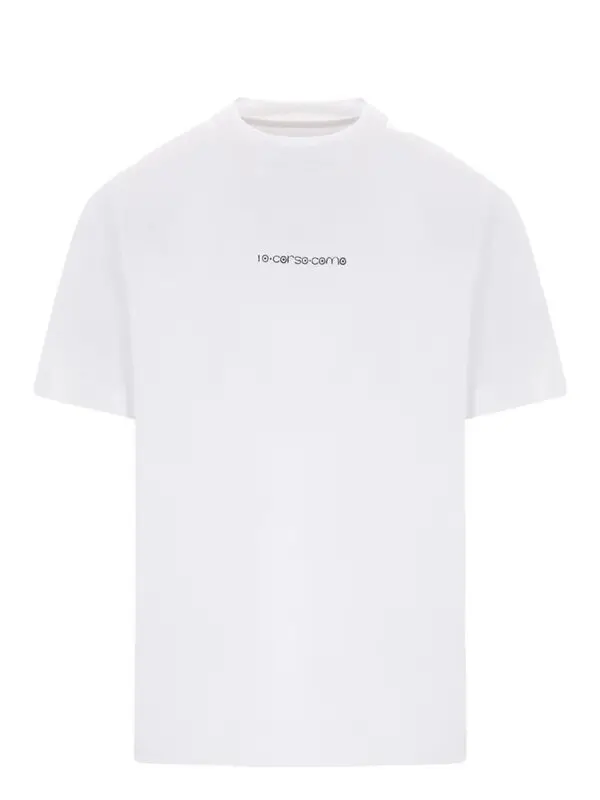 10 CORSO COMO Logo Cotton Jersey T-shirt - White