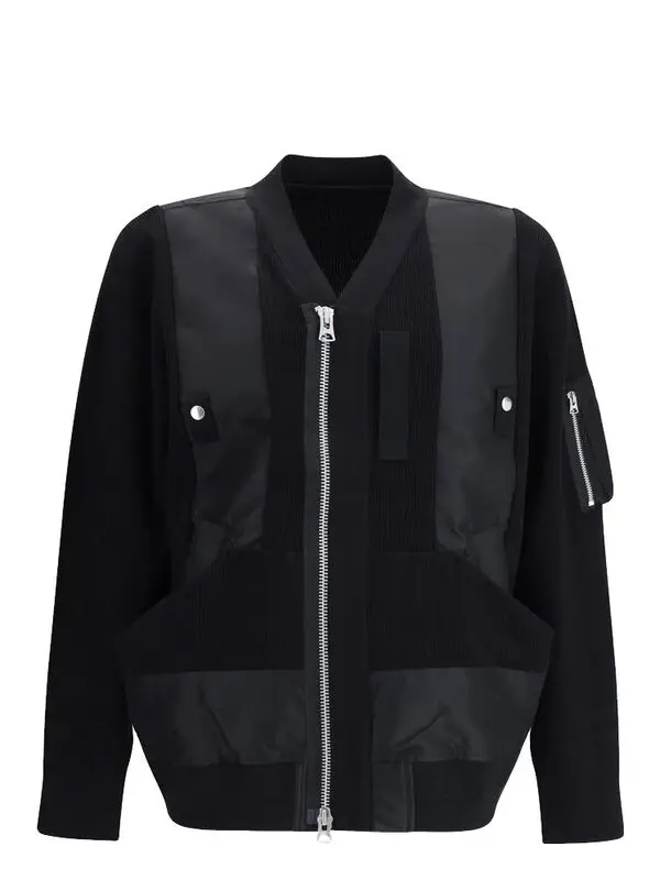 Sacai Paneled Jacket - Black