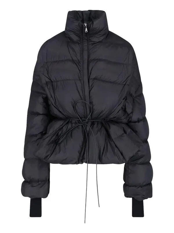 Rick Owens Cropped Padded Jacket - Black