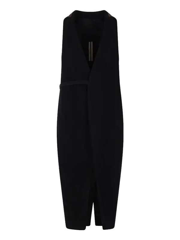 Rick Owens Long Vest - Black