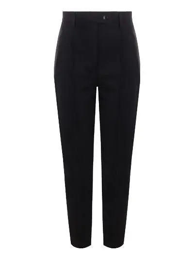 Prada Stretch Cigarette Trousers - Black