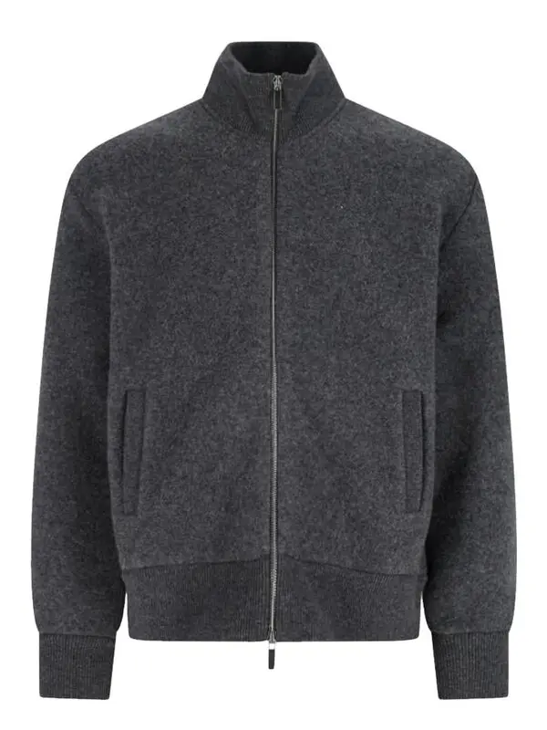 Thom Browne Zip Up Jacket - Grey