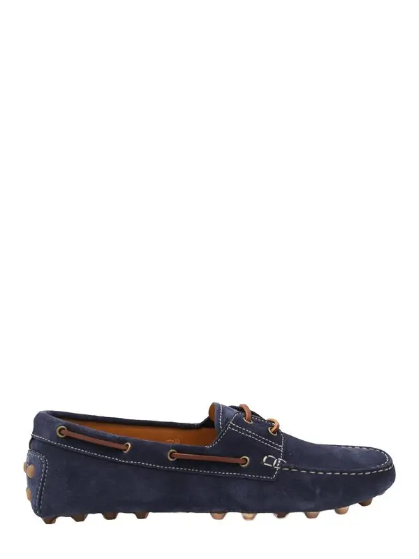 TOD'S Leather Flat Shoes - Blue