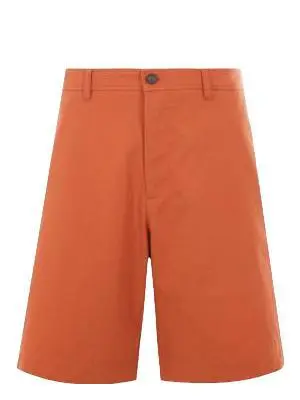 Maison Kitsuné Ripstop Cotton Shorts - Paprika