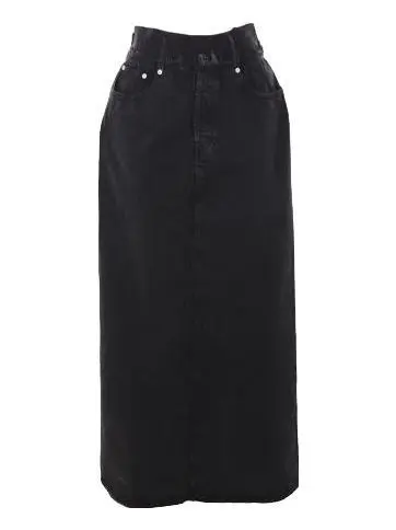 ALAINPAUL Denim Skirt - Black