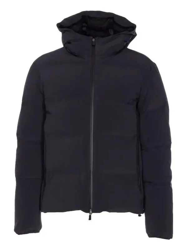 Herno Down Jacket With Hood - Black