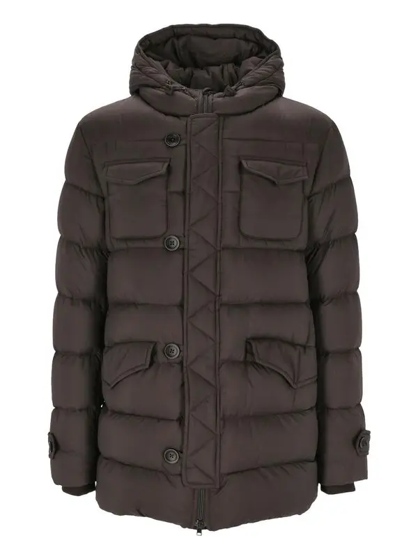 Herno Padded Goose Down Coat - Brown