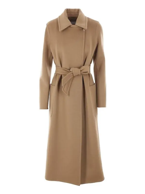 Max Mara Cashmere Wrap Coat - Brown