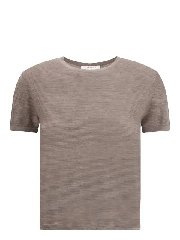 LISA YANG Ira Cashmere T-shirt - Brown