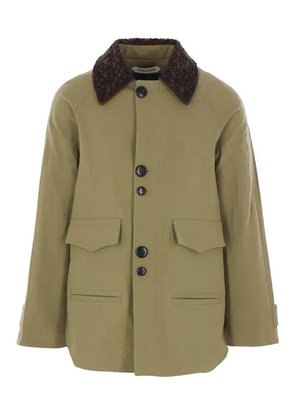 NAMACHEKO Collared Coat - Pistachio