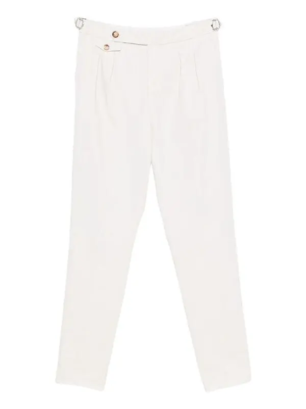 Brunello Cucinelli High-waisted Pleated Trousers - Beige