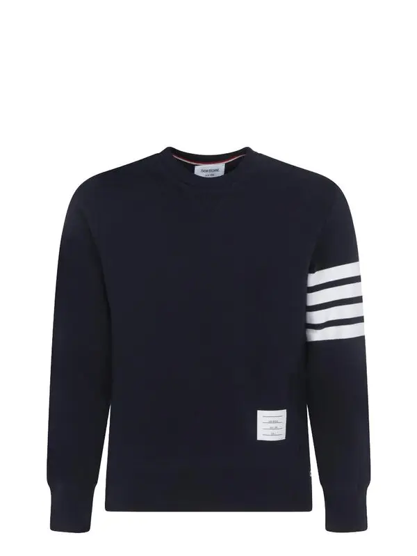 Thom Browne Cotton Sweatshirt - Blue
