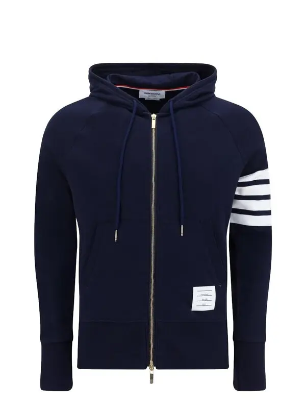 Thom Browne Cotton Hoodie - Blue