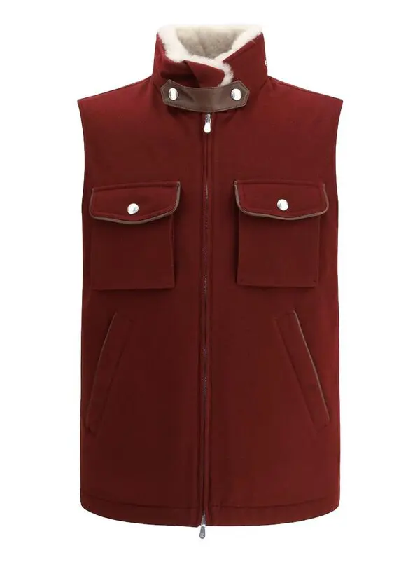 Brunello Cucinelli Gilet - Red