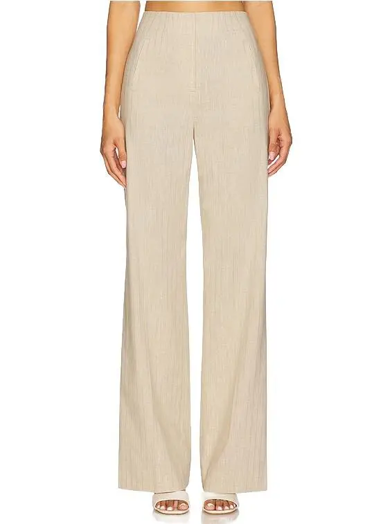 Veronica Beard Jude Pant - Natural & Gold