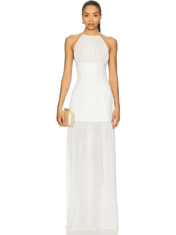 CAMILA COELHO Roquel Maxi Dress - Bone