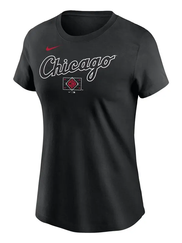 Nike Chicago White Sox City Connect Wordmark Mlb T-shirt - Black