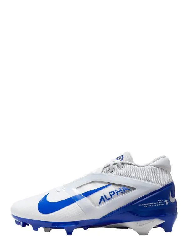 Nike Alpha Menace 4 Pro Football Cleats - White