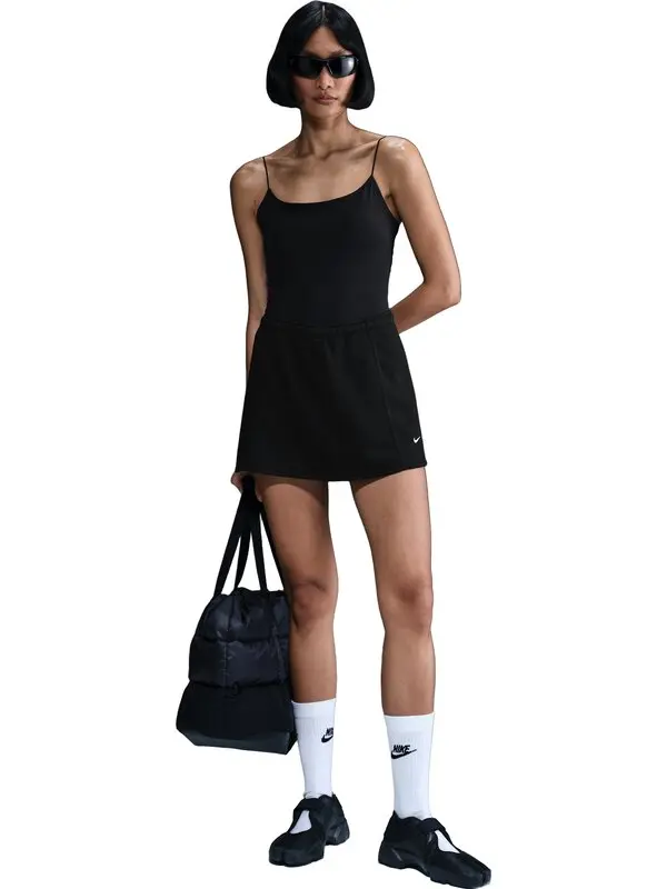 Nike Sportswear Chill Terry Mid-rise Mini Skort - Black