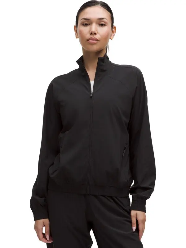 Lululemon Adapted State Perforated Track Jacket - Black