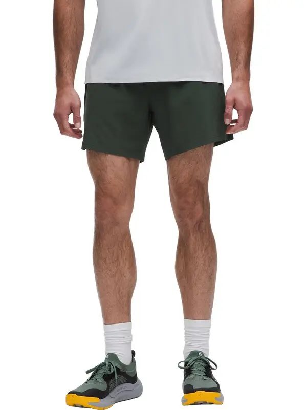 Lululemon Mile Maker Ripstop Lined Short 6 - Rainforest Green