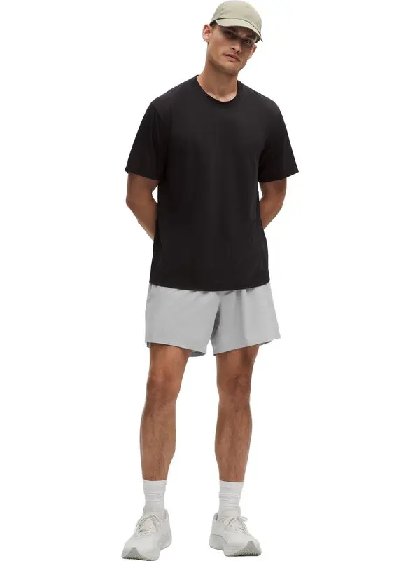 Lululemon Mile Maker Ripstop Lined Short 6 - Silver Drop